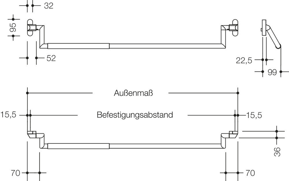 Panikstange nach DIN EN 1125 | HEWI